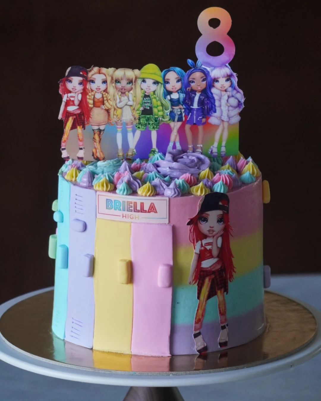 Custom Rainbow High Theme Cake - Chestermere, Calgary, Banff, Canmore ...