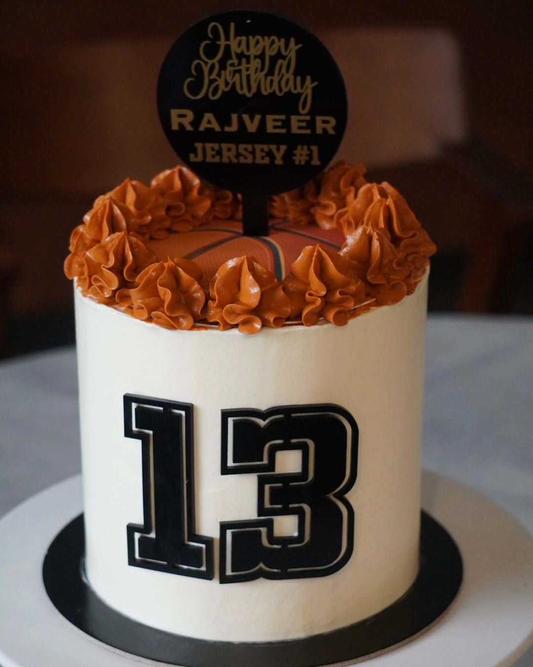 Custom Jersey Theme Cake - Chestermere, Calgary, Banff, Canmore | Kinni ...