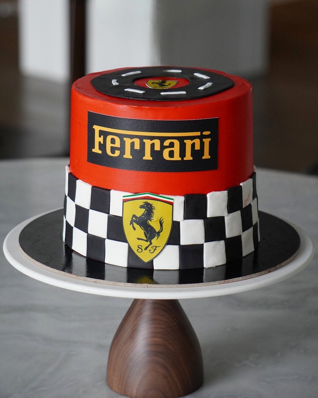 Custom Ferrari Themed Cake: Speedy Delights | Chestermere & Calgary ...