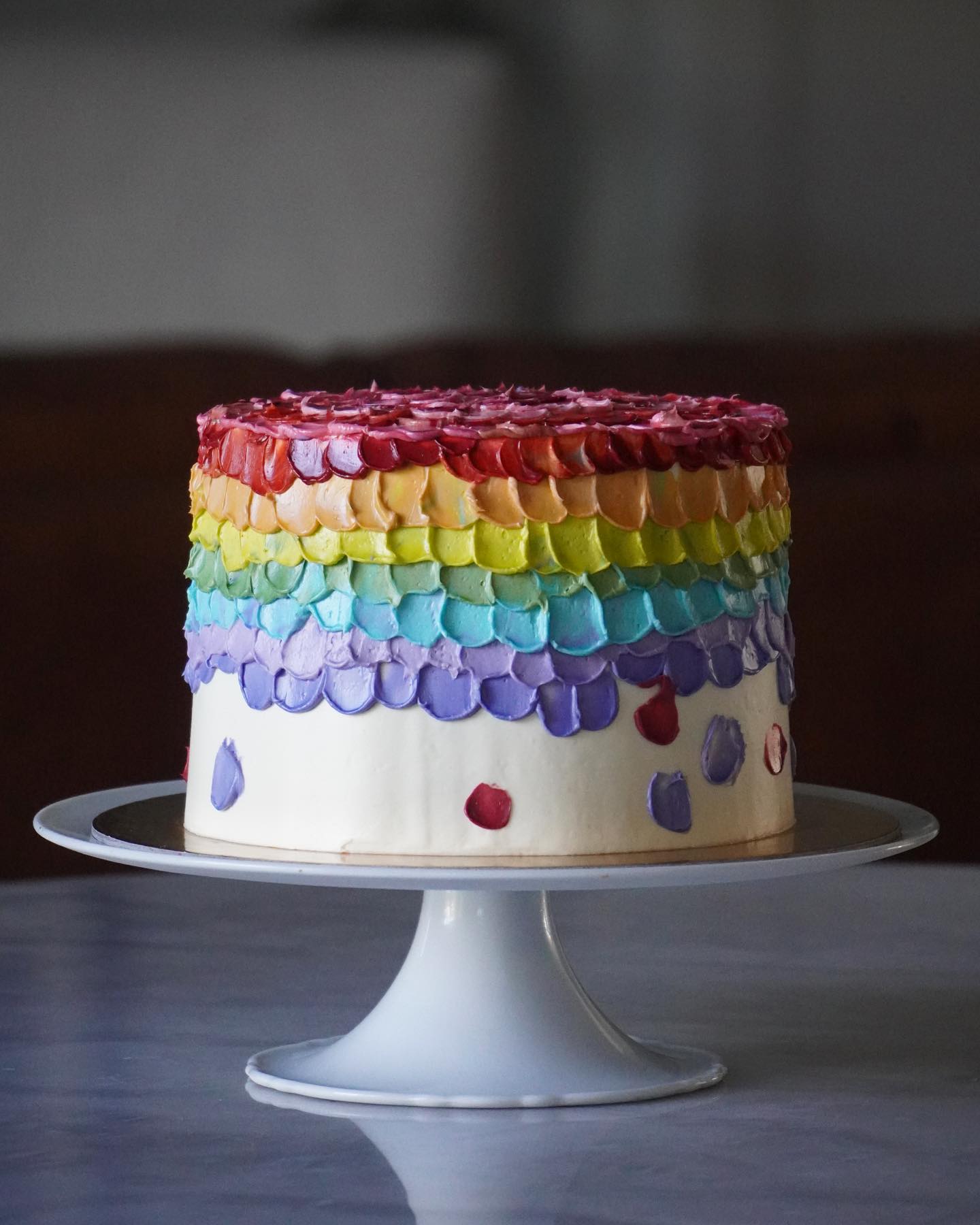Taste the Rainbow: Palette Knife Rainbow Cake for a Vibrant Celebration ...
